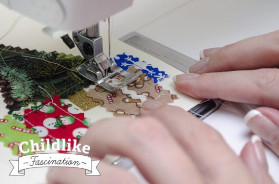 DIY Sewing Christmas Cards Tutorial - Childlike Fascination